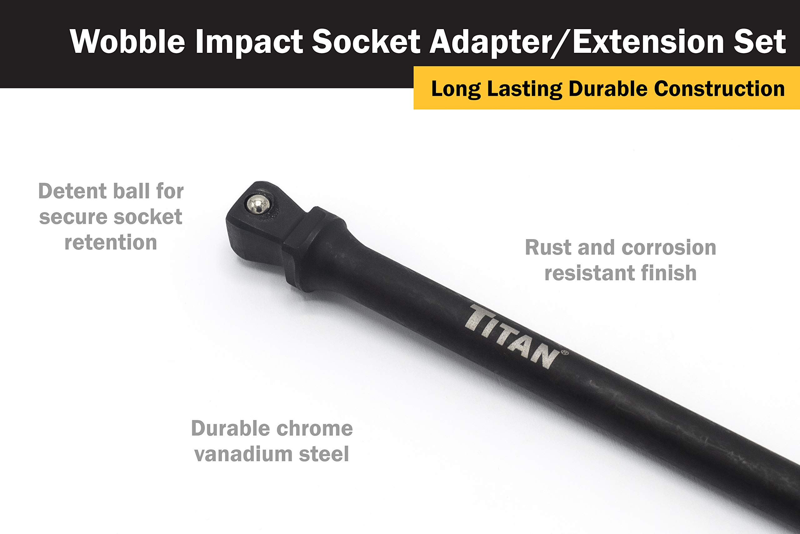 Mua Titan - 6-Pc Impact Wobble Adapter Set (49036) trên Amazon Mỹ chính ...