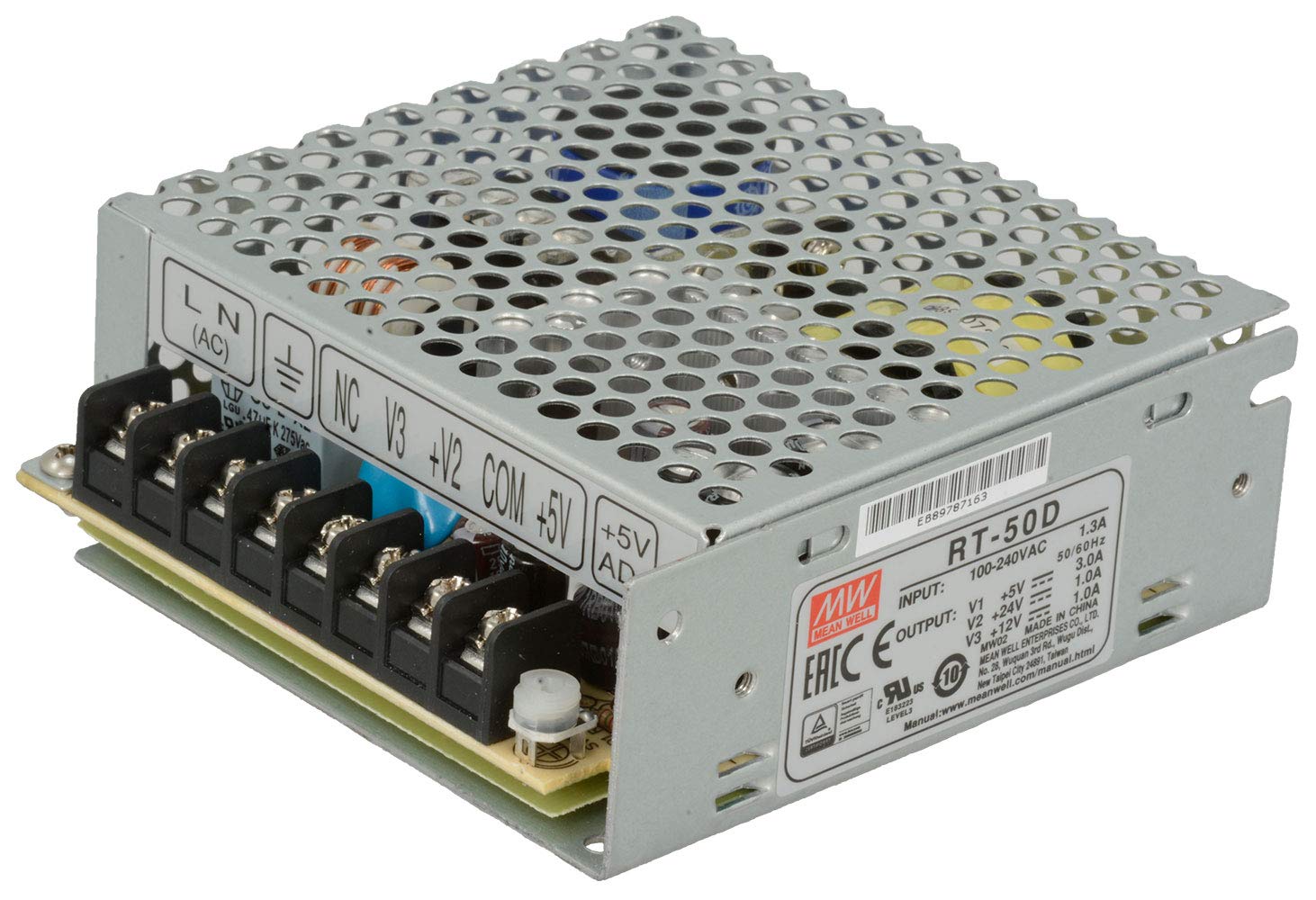 MEAN WELL RT-50D AC-DC Power Supply Triple Output 5V 24V 12V 5 Amp: Amazon.in: Industrial ...