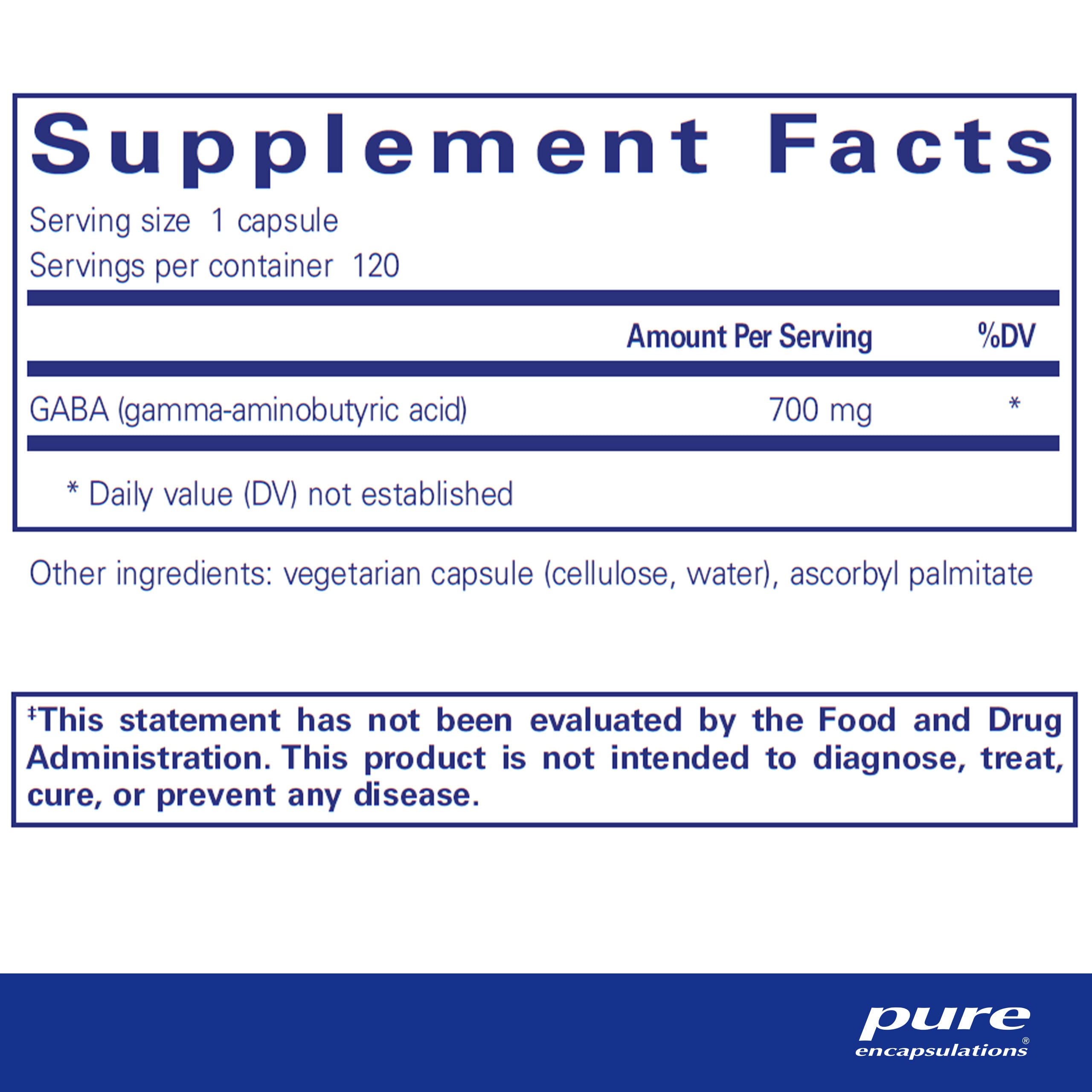 Mua Pure Encapsulations GABA - Supplement to Support Relaxation ...