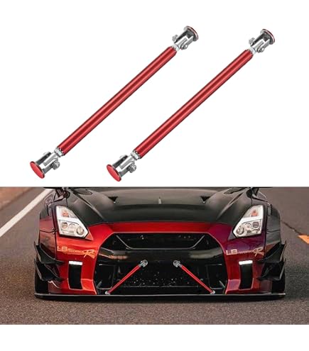 Universal Front Splitter Rods 2Pcs Car Bumper Lip Support Rods ...
