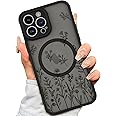 Amazon.com: AIGOMARA Magnetic Case for iPhone 13 Pro Max [Compatible with MagSafe] Cute Black ...