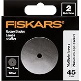 Amazon.com: Fiskars 45mm Rotary Blades (5 Pack) - Rotary Cutter Blade ...