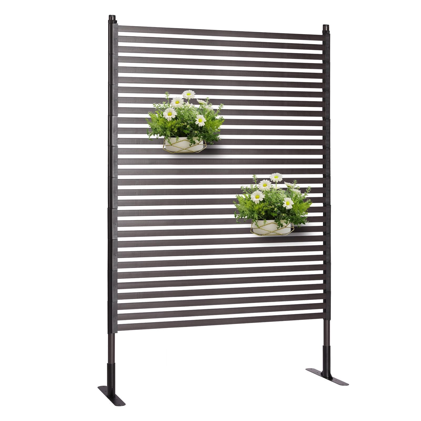 Lalahoni Outdoor Privacy Screen, Metal Privacy Fence Panels for Outside ...