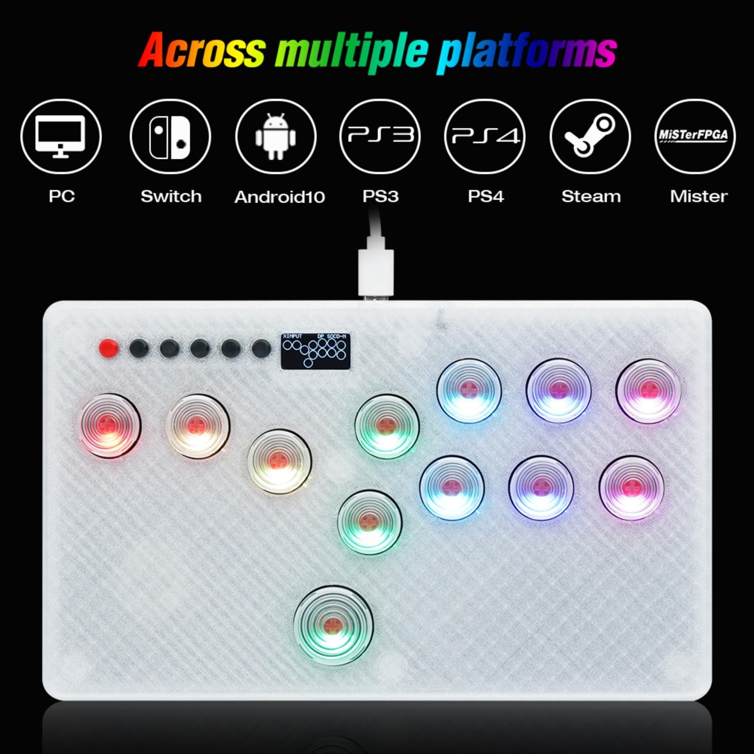 Mua Bitfunx Gaming Keypad Fighting Gamepad Leverless Controller Arcade Stick Supports Socd