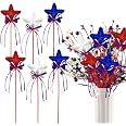 Amazon.com: 6 Pcs 4th of July Glitter Puffy Star Picks Foam Sparkly ...