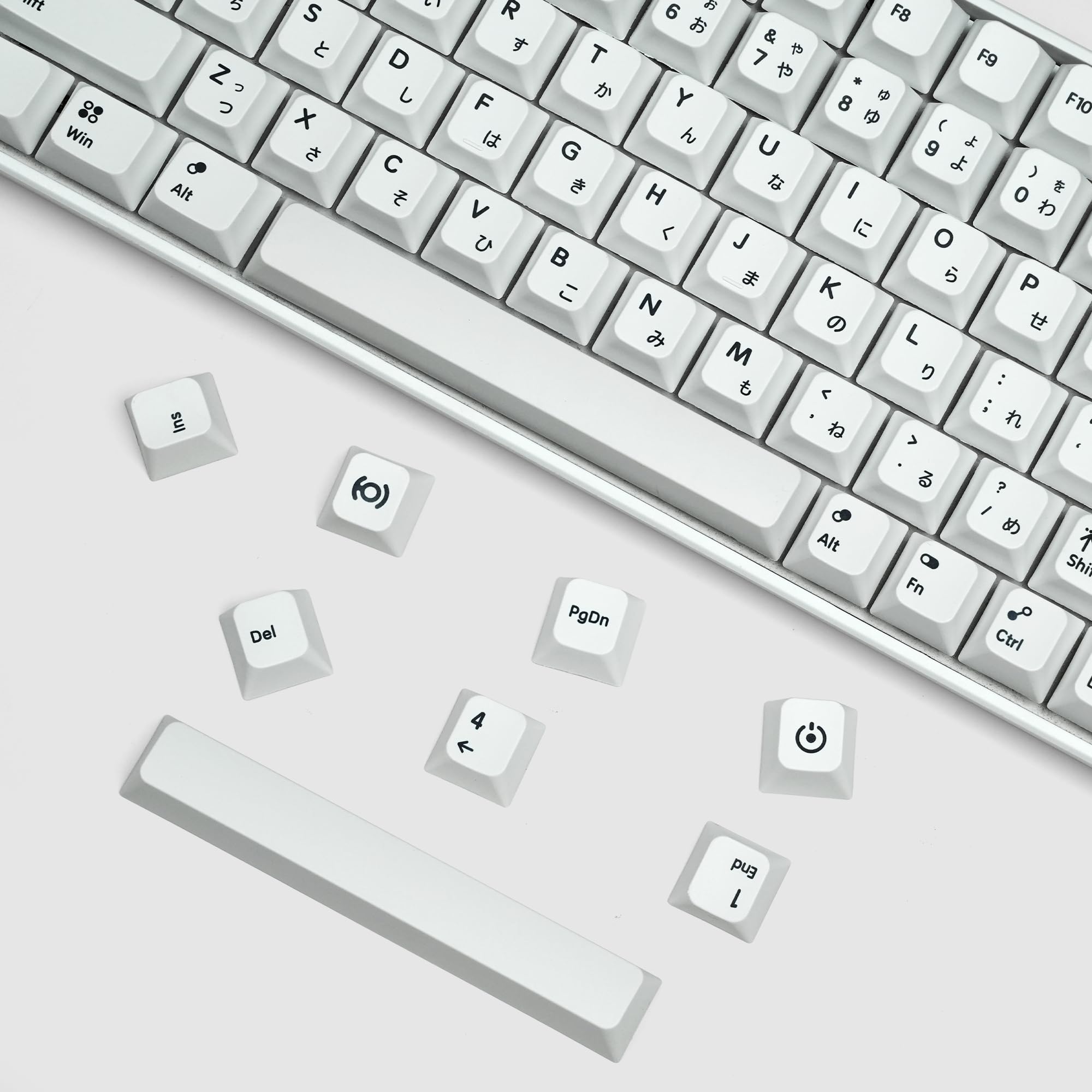 Mua Womier Japanese keycaps,White Double Shot PBT keycaps, Cherry ...