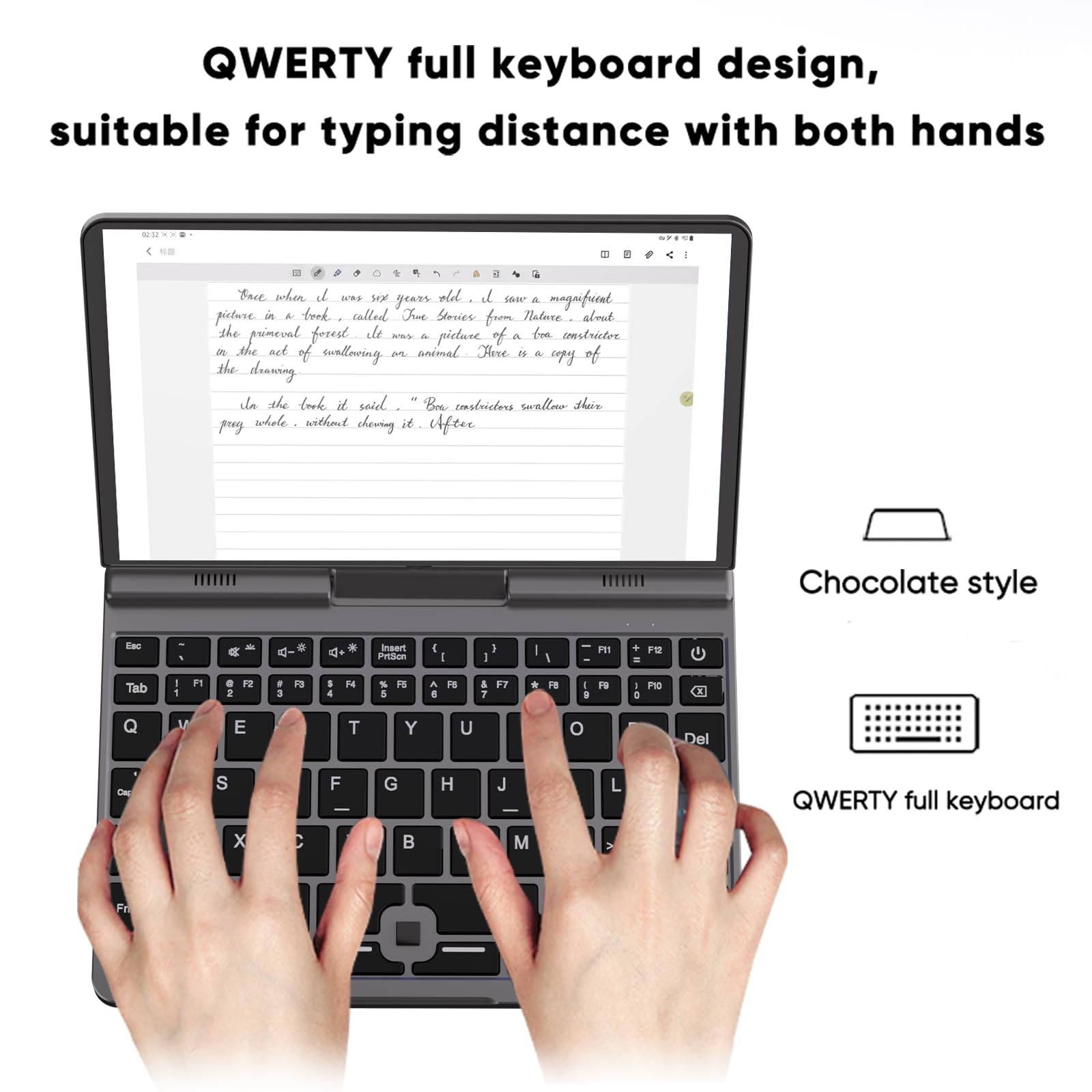 Mua Tuofudun 8 Inch Touchscreen Mini Laptop, 12th Gen Intel N100, 12GB ...