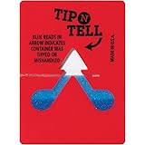 Tip-N-Tell Indicator Pack of 100 (Clear), Protect Your Shipments from ...
