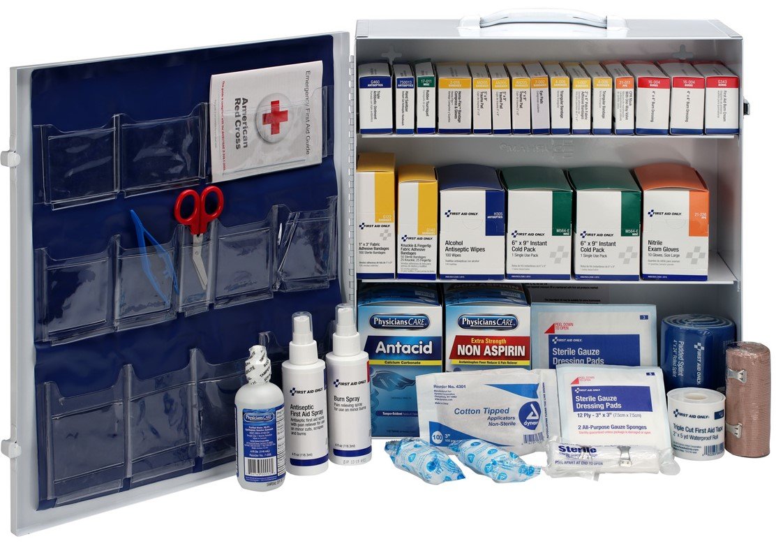 Pac-Kit by First Aid Only 90575 ANSI 3 Shelf First Aid Station with ...