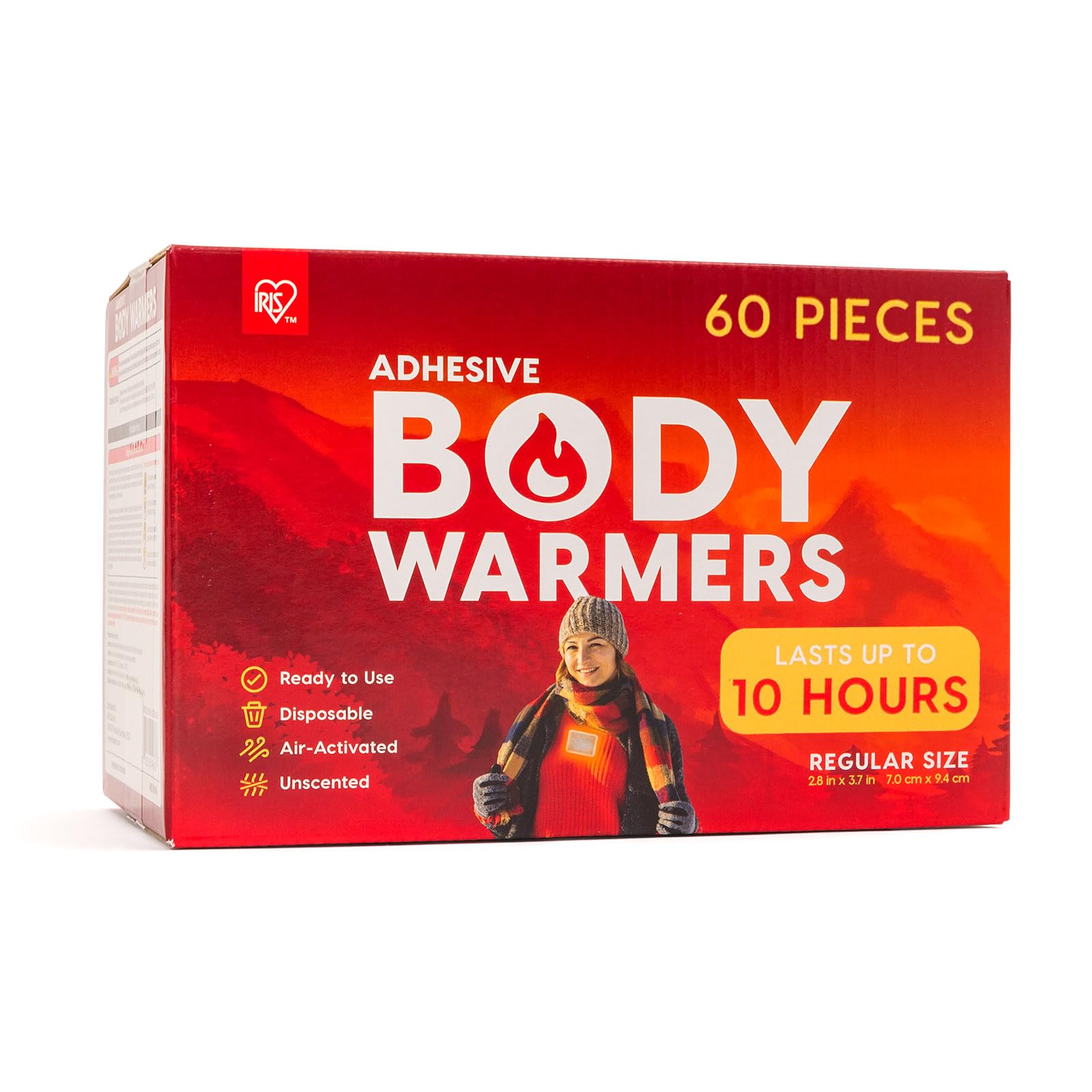 IRIS USA Adhesive Body Warmers, 60 Individual Warmers, Long-Lasting Up ...
