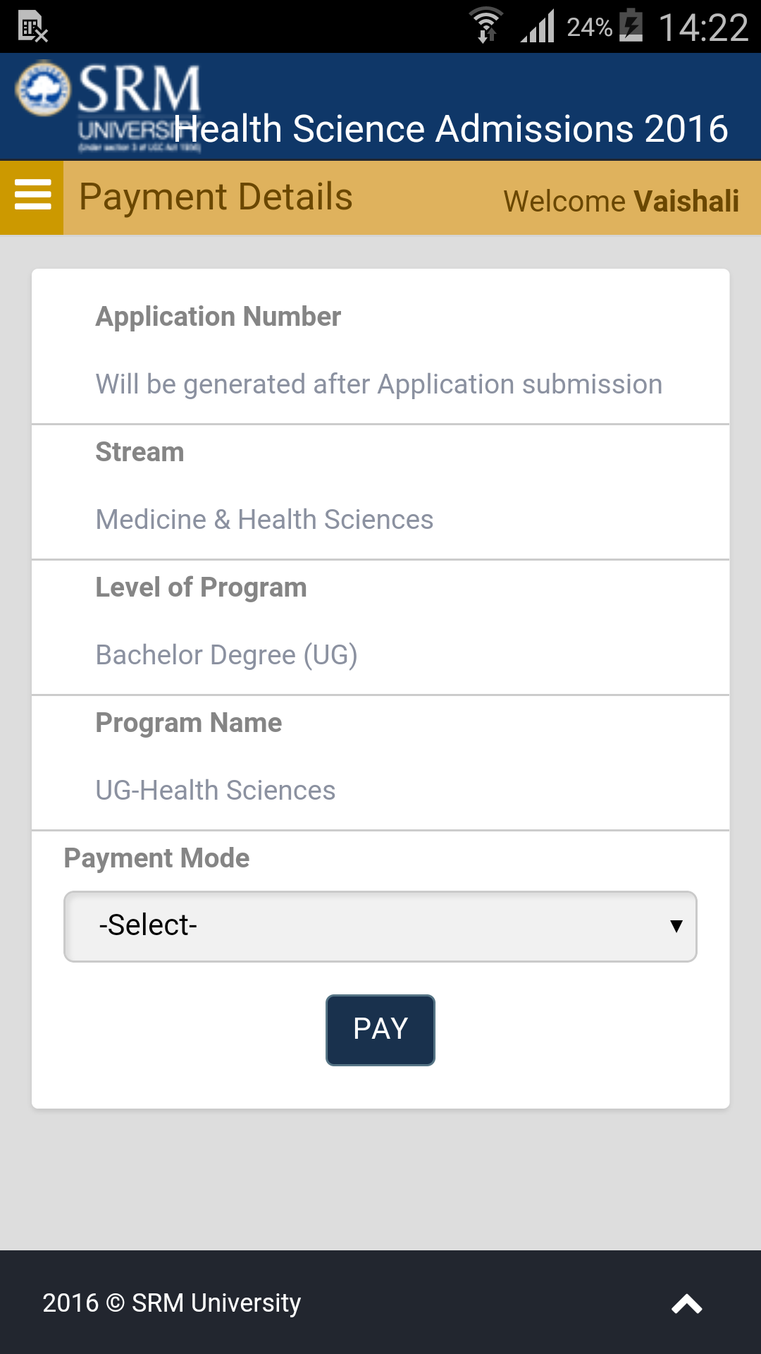 SRM HealthSci 2016 Application:Amazon.com:Appstore for Android
