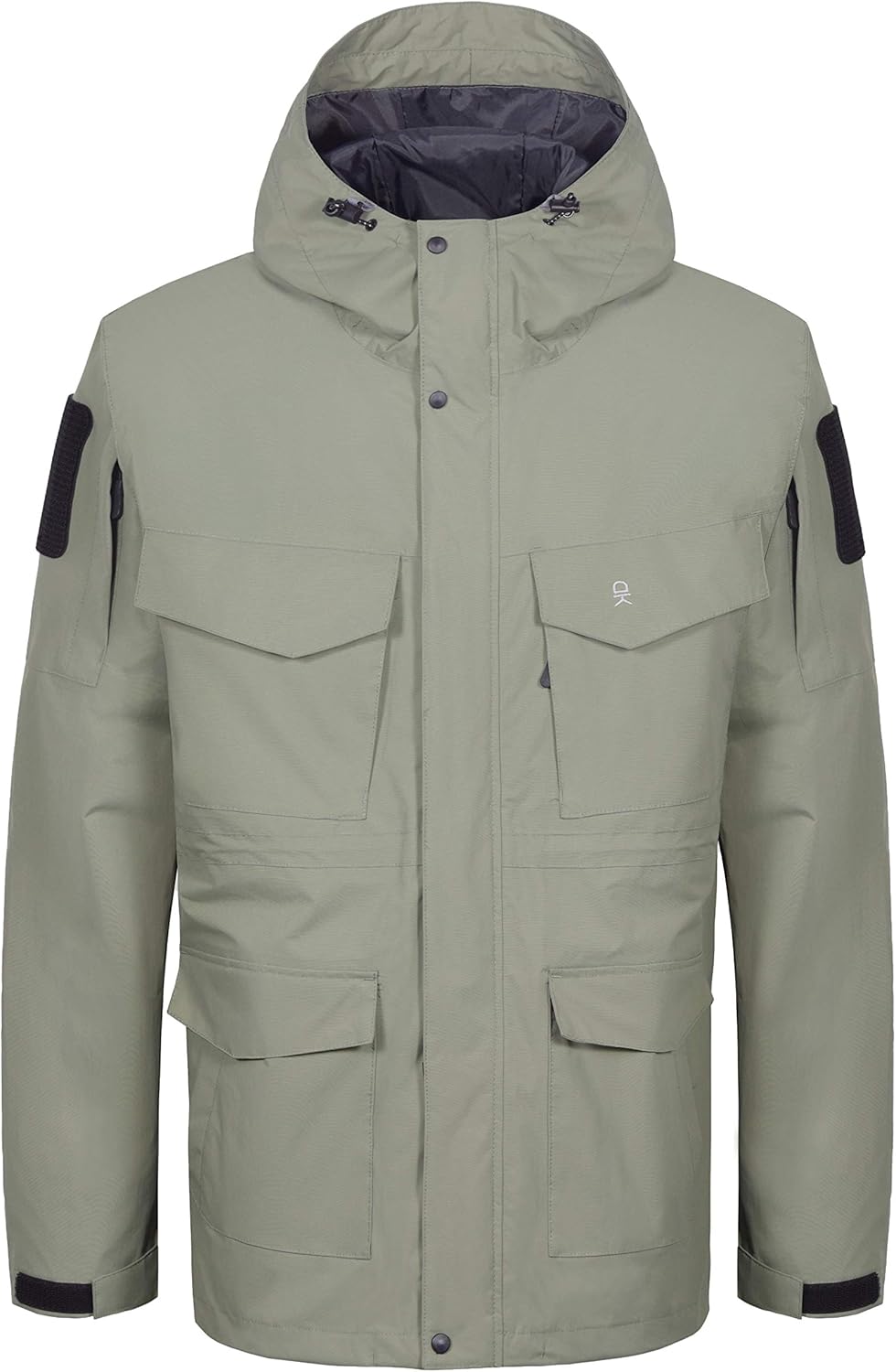 Little Donkey Andy Men's Waterproof Tactical Jacket Multi-Pocket ...