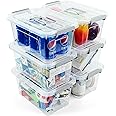 Amazon.com - AREYZIN Plastic Storage Bins With Lids,6 Pack Storage ...