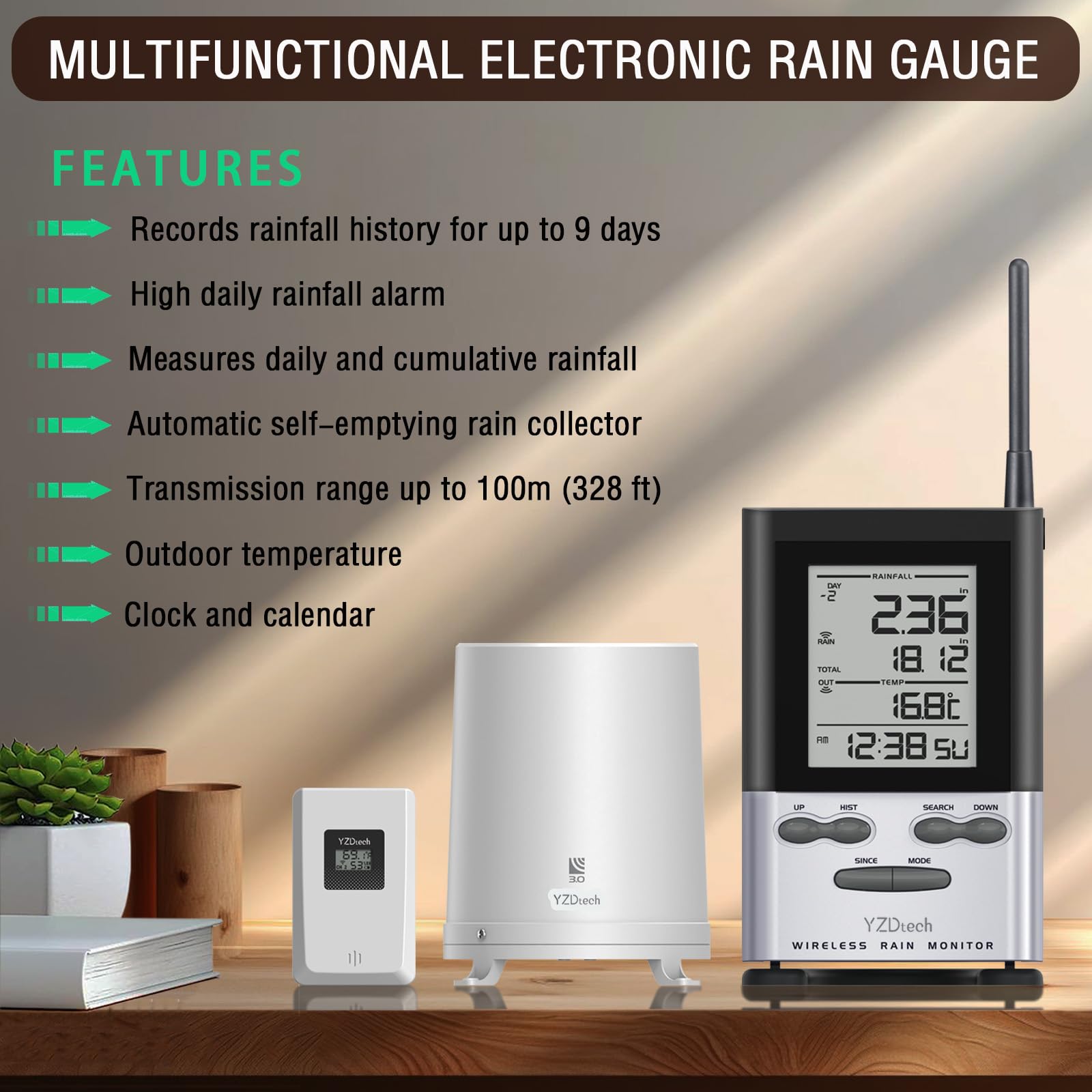 Wireless Rain Gauge Outdoor, Digital Rain Gauges Outdoors Best Rated ...