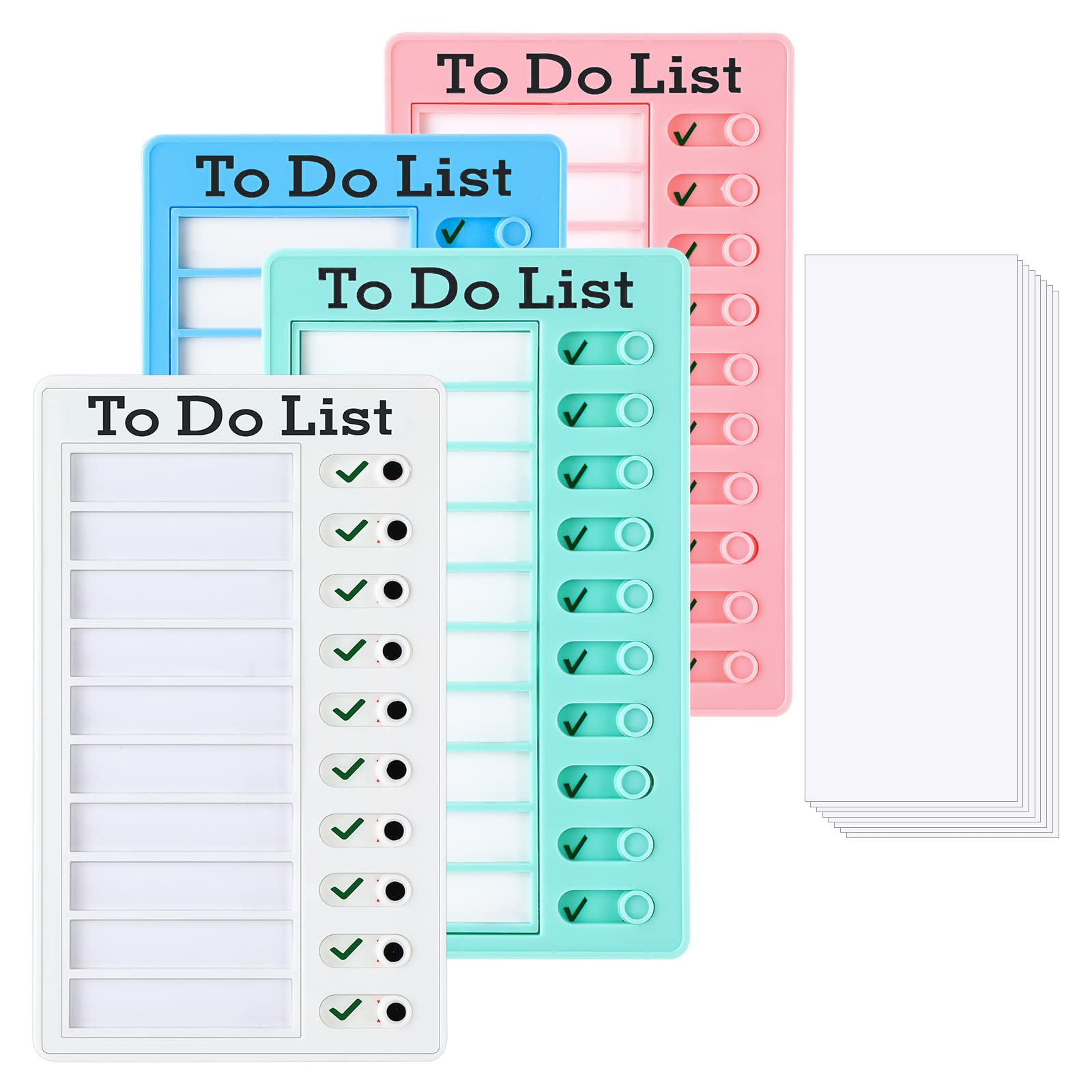 Mua Queekay 4 Pcs Blank Chore Chart Kids Chore Chart, Plastic Checklist ...