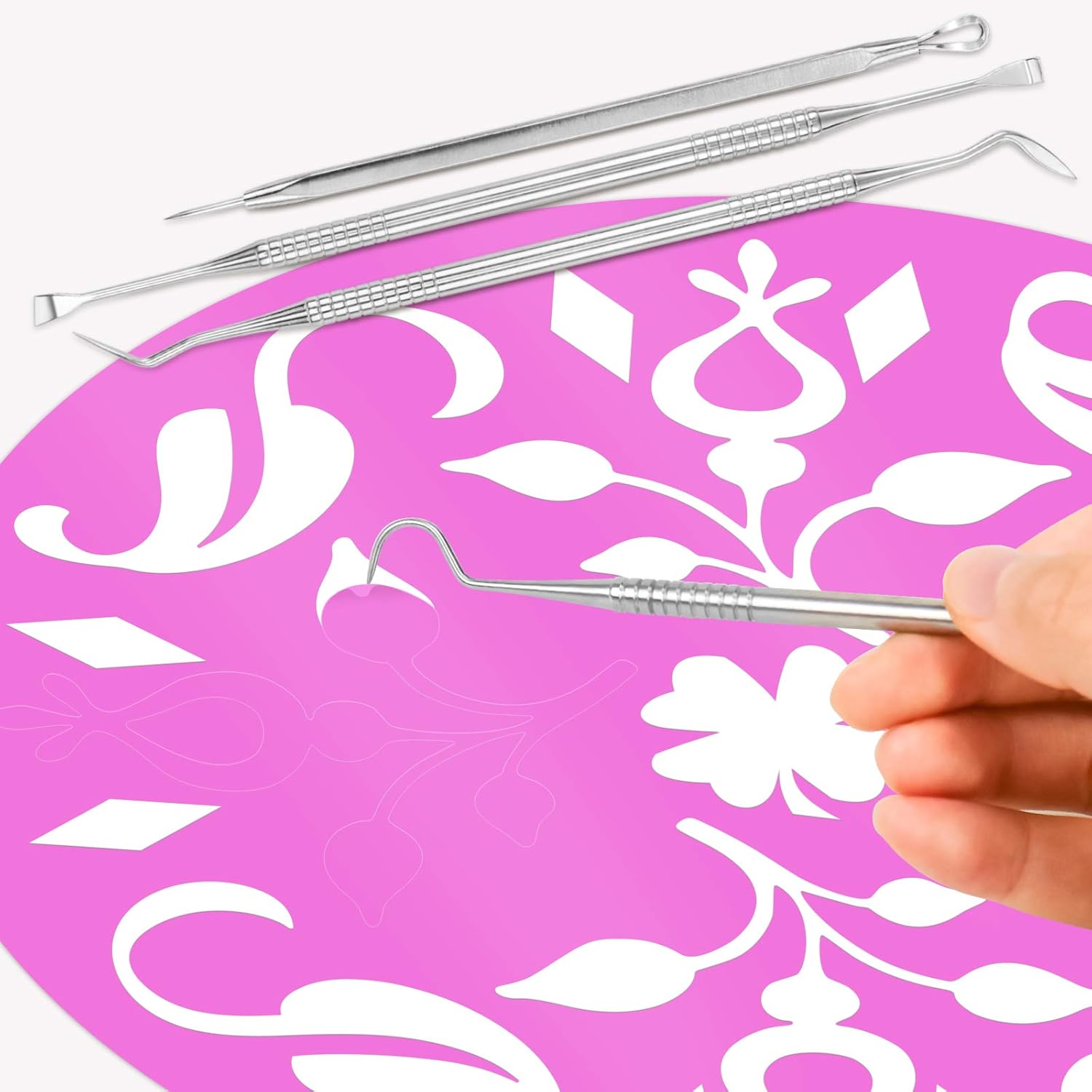 Homgaty 24 Pieces Craft Vinyl Weeding Tools Set, Basic Vinyl Tool Kit ...