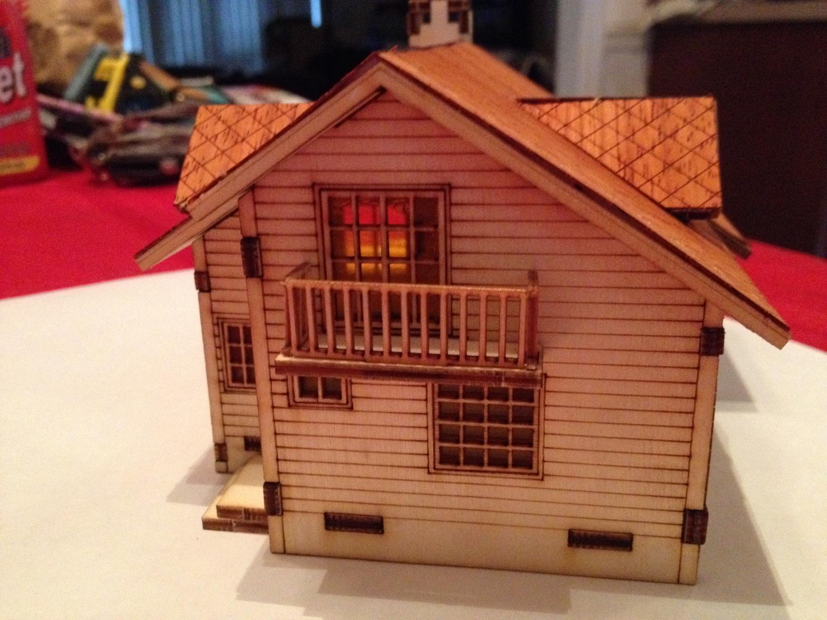 $6/mo - Finance Desktop Wooden Model Kit Garden House A with a Large ...