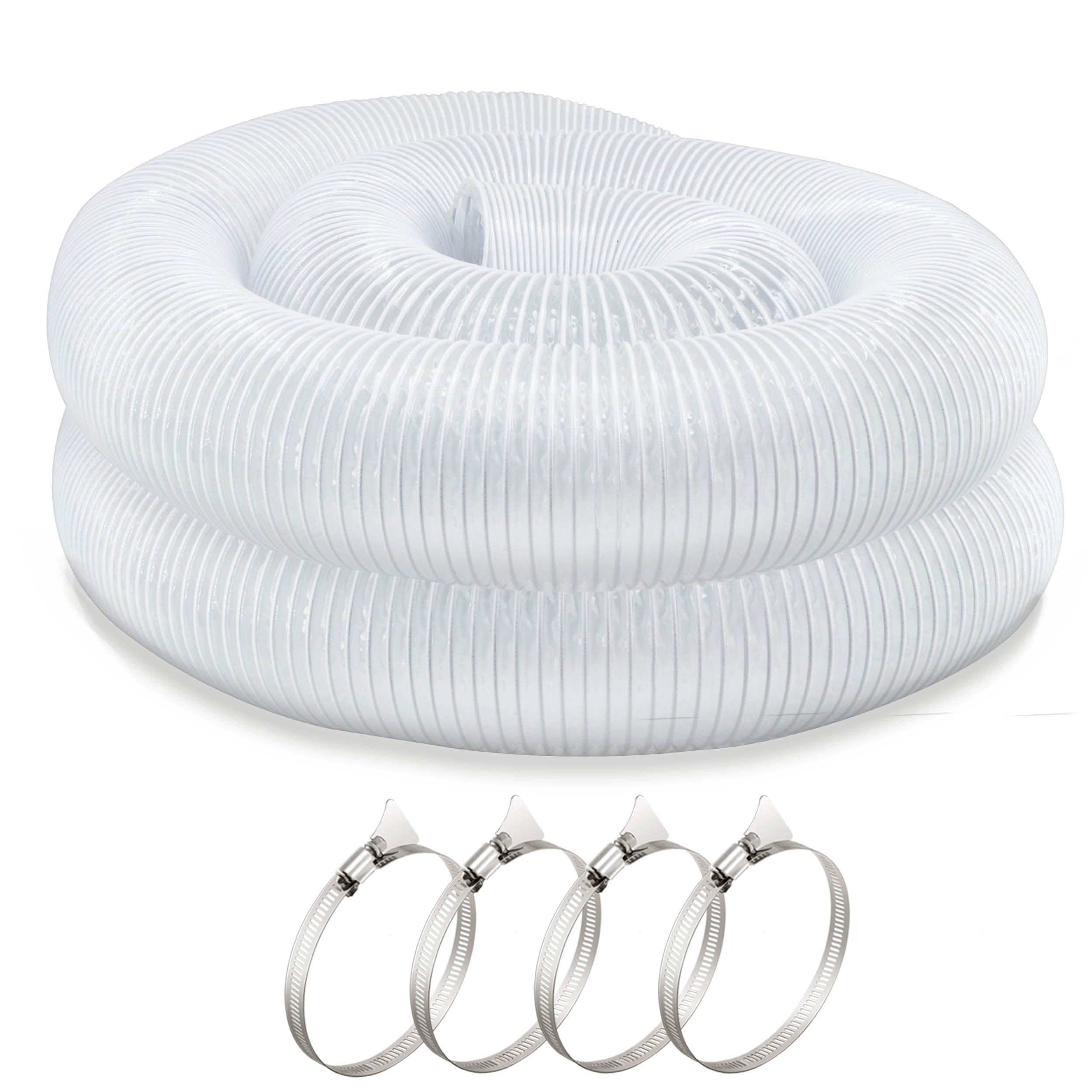 JUYO VONSAN 3 inch Dust Collection Hose 30ft 3” Flex Heavy Duty Clear ...