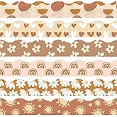 Amazon.com: Whaline 82Ft Retro Groovy 70s Bulletin Board Borders Boho ...