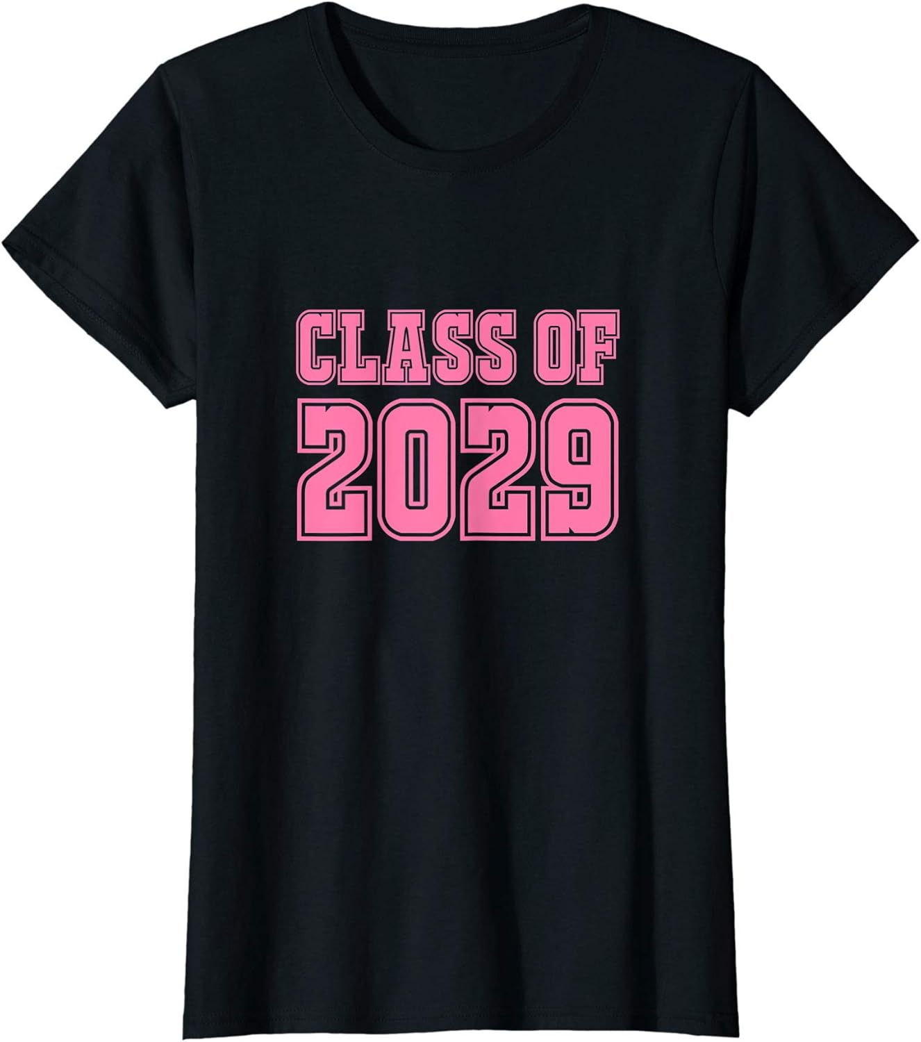 Women's Class of 2029 T-Shirt Fancy Pink Best Seller Small Asphalt ...