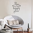 Amazon.com: Vinyl Wall Art Decal - This is Our Happy Place - 27" x 19 ...