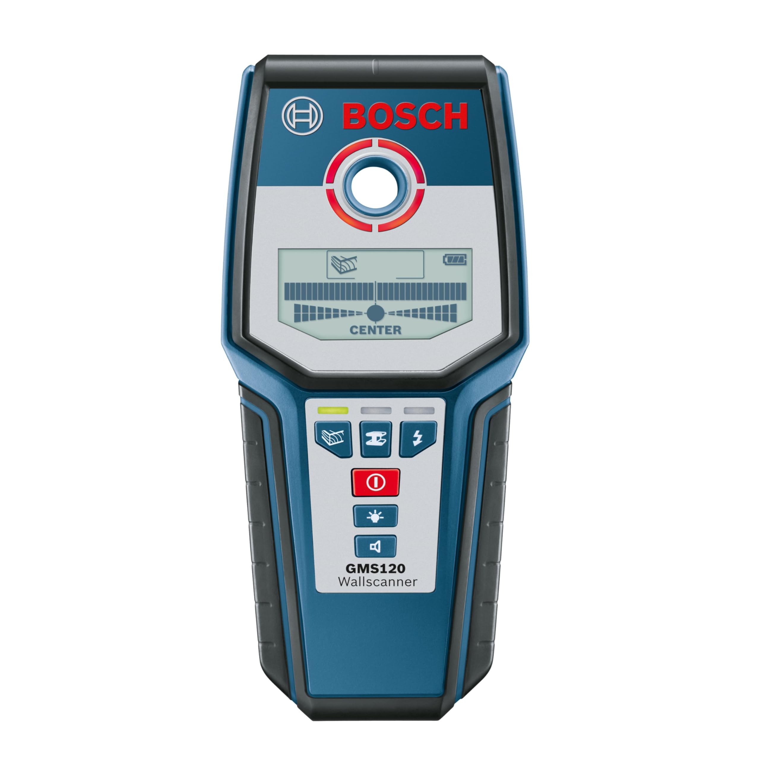 BOSCH GMS 120 Wall Scanner with Modes for Wood, Metal, and Live Wiring ...
