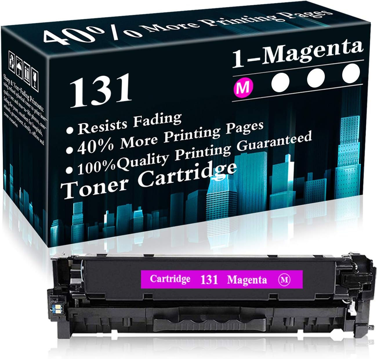 Amazon.com: 1 Magenta Cartridge 131 Remanufactured Toner Replacement ...