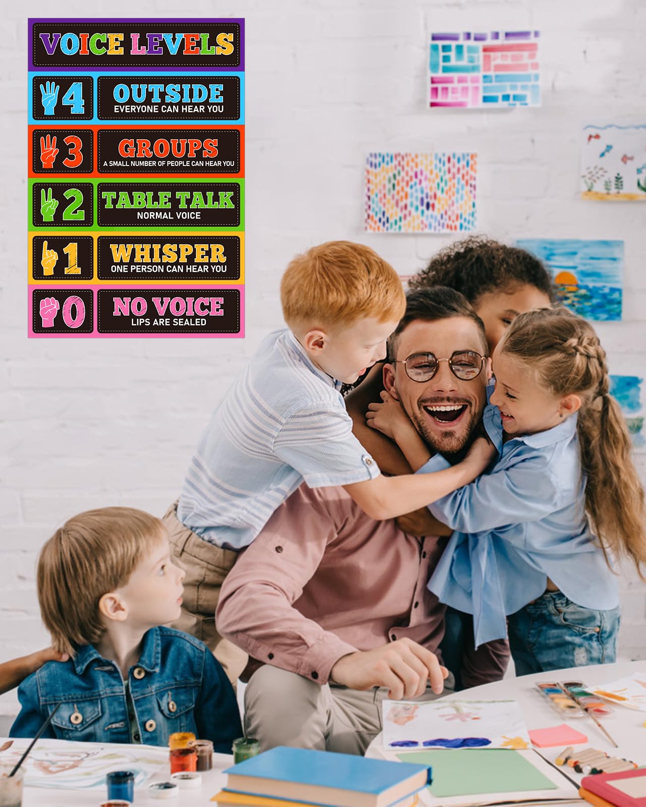 Mua D24TIME Voice Level Chart for Classrooms - Waterproof 11.2''x 16.5 ...