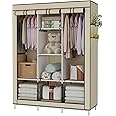 Amazon.com: UDEAR Portable Wardrobe Closet Clothes Organizer Non-Woven ...