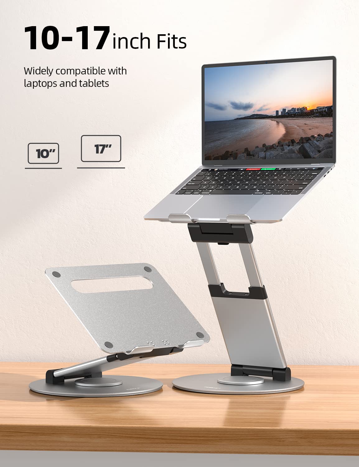 Mua Nulaxy Telescopic 360 Rotating Laptop Stand for Desk Adjustable ...