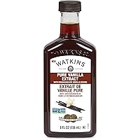 Amazon.com : Watkins Pure Vanilla Extract, Non-GMO, Kosher, 8 oz Bottle ...