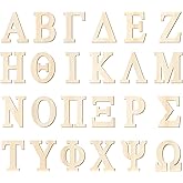 Amazon.com: 3 Inch 112 Pieces Wooden Greek Letters Bold Font Unfinished ...