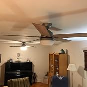 Hunter Fan 52 inch Contemporary Brushed Nickel Indoor Ceiling Fan with ...