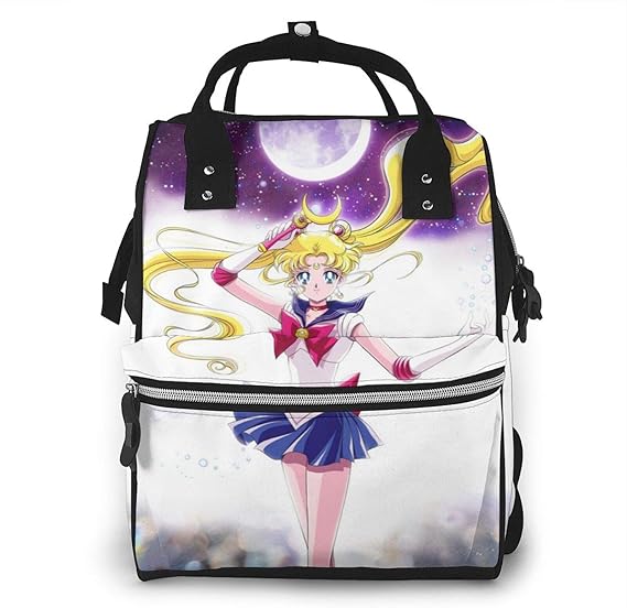 Sailor Moon Baby Diaper Bag for Mom Dad Waterproof Durable Travel Baby ...