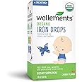 Amazon.com: Wellements Organic Iron Drops, 1 Fl Oz, Liquid Iron Vitamin ...