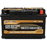 Amazon.com: EBL Platinum AGM Battery BCI Group 94R - 12v 80ah H7 Size 94R Automotive Battery ...