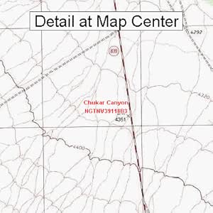Amazon.com : USGS Topographic Quadrangle Map - Chukar Canyon, Nevada ...