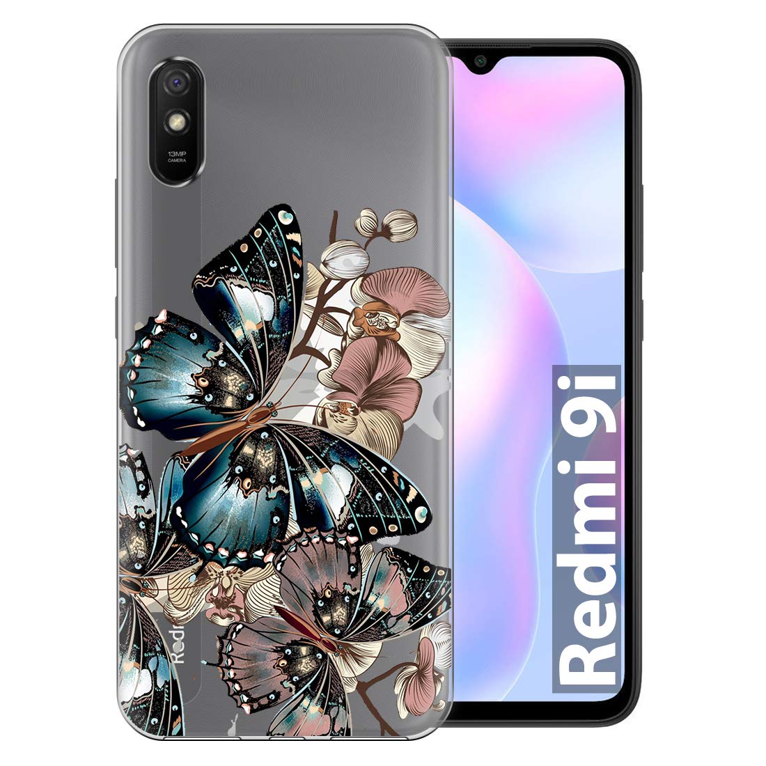 Fashionury Back Cover for Mi Redmi 9A / Redmi 9i Designer Transparent ...