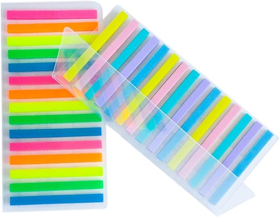 Fluorescent Pastel Color Micro Thin Film Sticky Note Index Flag ...