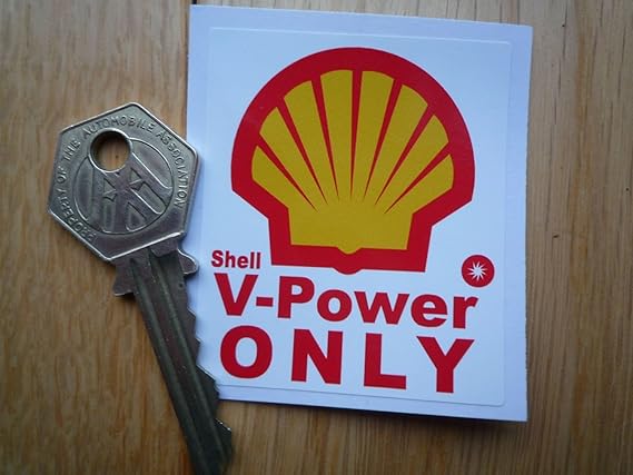 Amazon | Shell V Power Sticker シェル 石油 ステッカー シール デカール 海外限定 60mm × 50mm ...