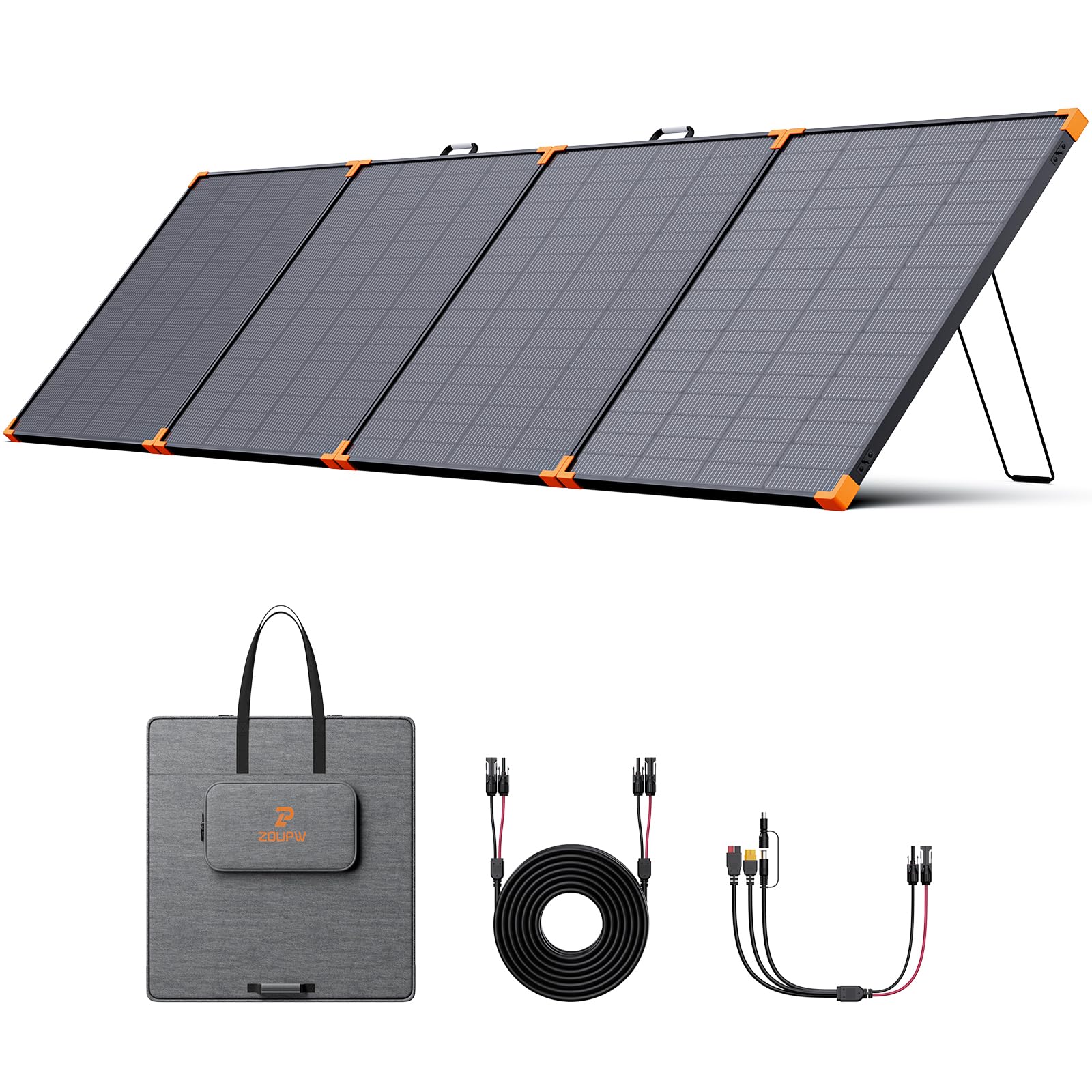 ZOUPW N-Type 16BB 450 Watt Portable Solar Panel,38V Foldable Solar ...