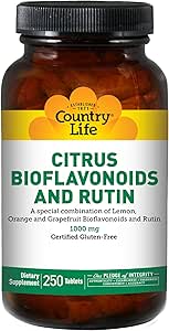 Amazon.com: Country Life - Citrus Bioflavonoid and Rutin Complex - 1000 ...