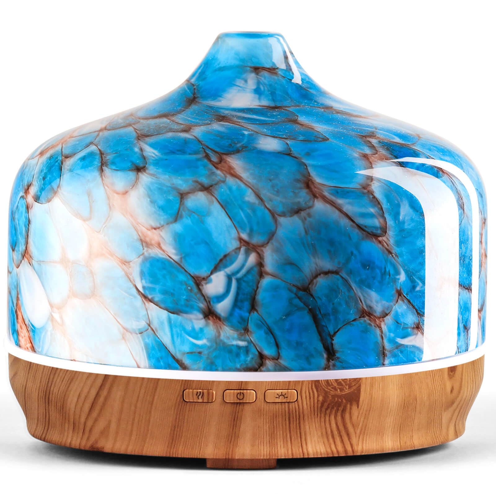 Porseme 500ml Glass Essential Oil Diffuser Aromatherapy Ultrasonic Cool ...