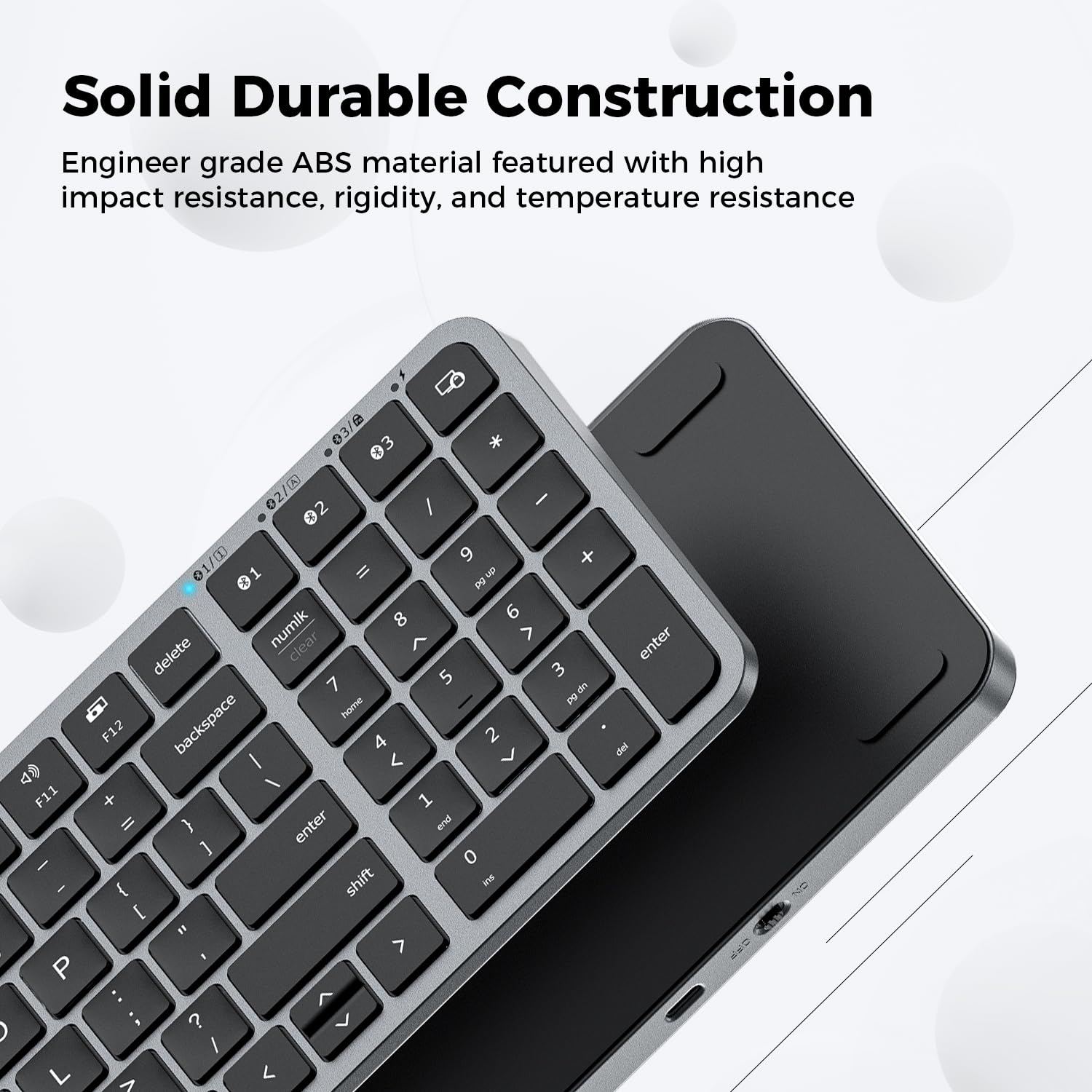 Mua BK20 Bluetooth Keyboard, Wireless Keyboard with Numeric Keypad ...