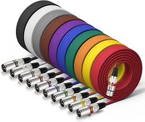 Amazon.com: 25 Feet XLR Cable Audio Cords- EBXYA 25ft Microphone Patch ...