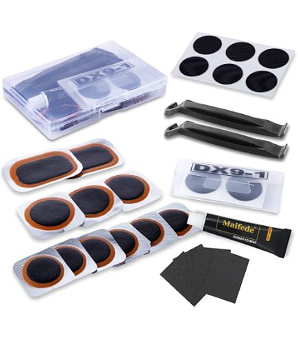 Wall Patch Kit 2 Pack Bike Tire Repair Kit - 16 Self-Adhesive Patches ...