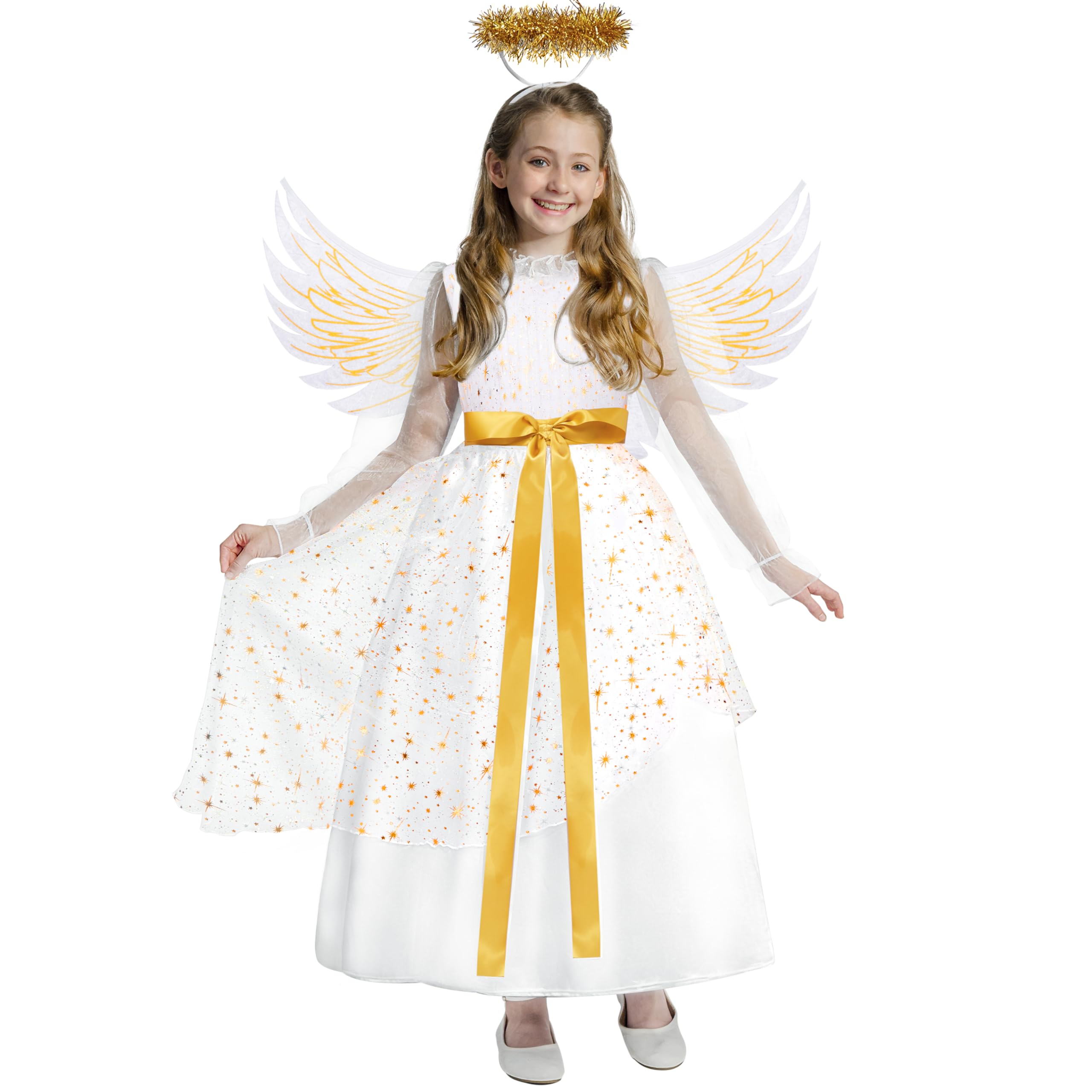 Spooktacular Creations Halloween Angel Costume Girls, Kids Princess ...