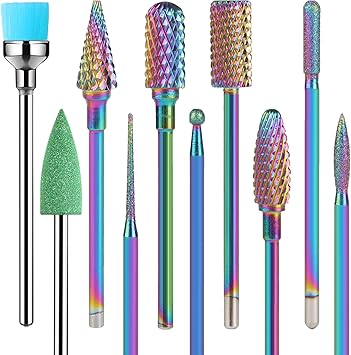 Embout ponceuse ongles,10 PCS Embouts de Ponceuse à Ongles Pour ...