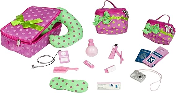 Our Generation Luggage and Travel Set for 18 Inch Dolls: Amazon.co.uk ...