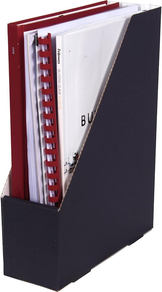 Amazon.com: Bankers Box 4483301 A4 Magazine File - Black (Pack of 4 ...